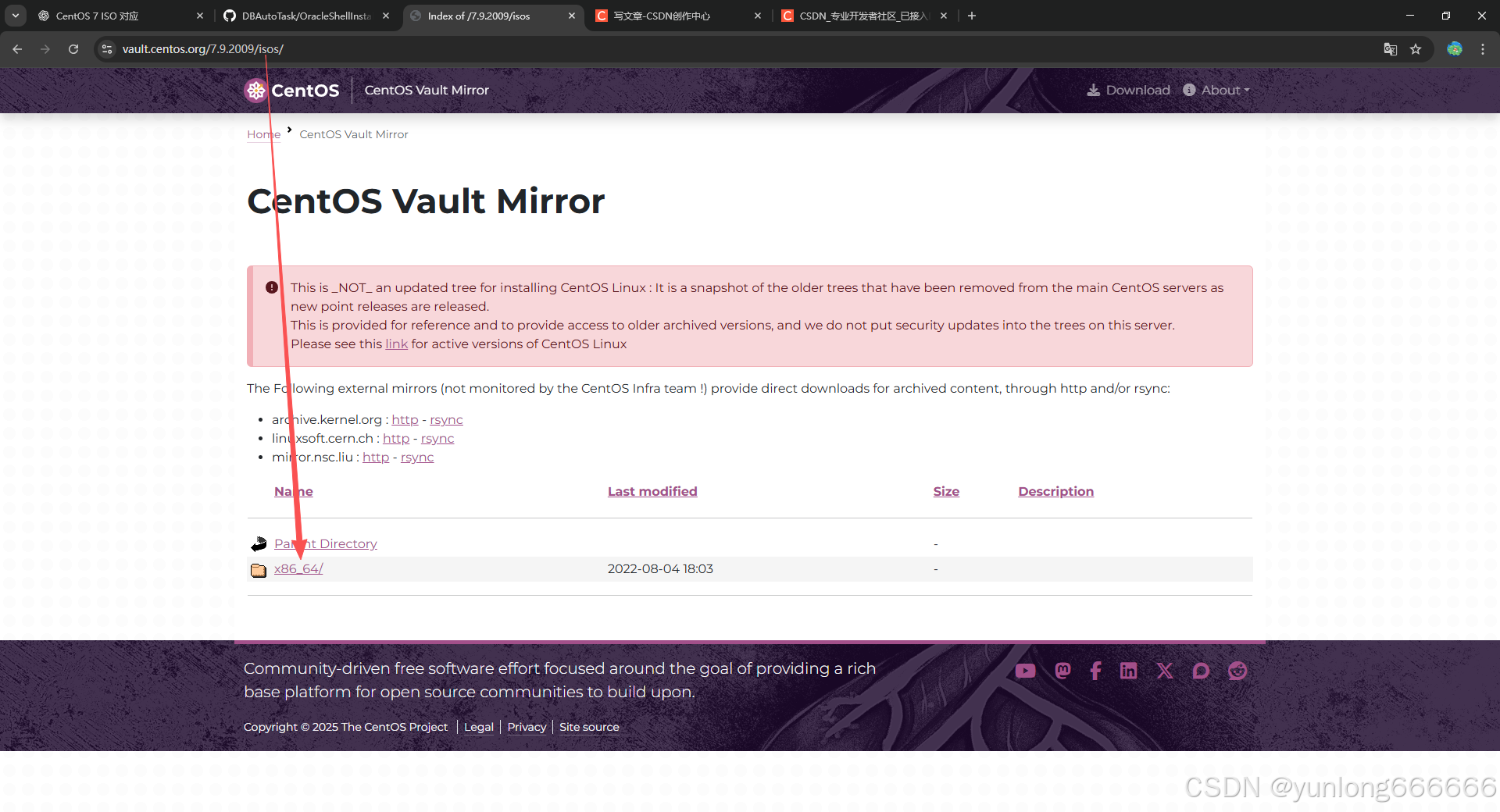 CentOS linux旧版本Everything ISO镜像文件下载教程_centos镜像文件iso下载-CSDN博客