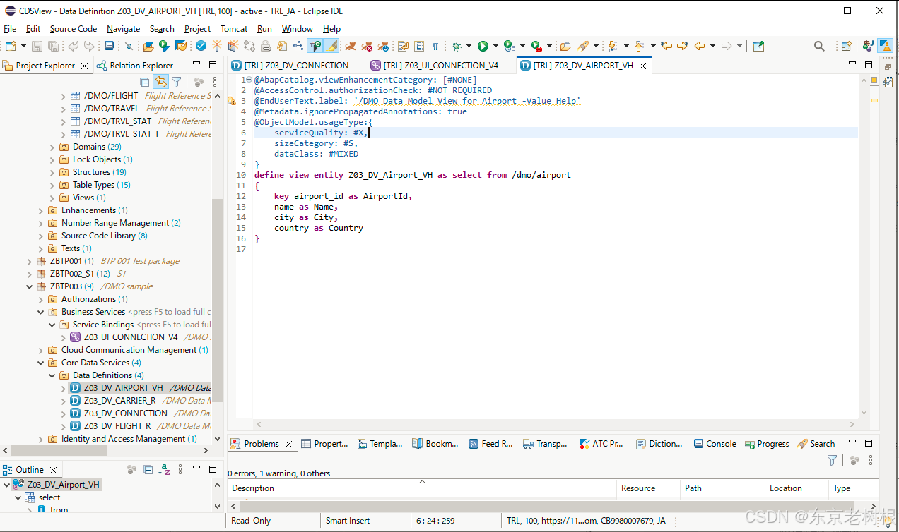 SAP学习笔记 - 开发42 - RAP开发 Annotation的作用4 @Consumption.valueHelpDefinition，@EndUserText.label ...