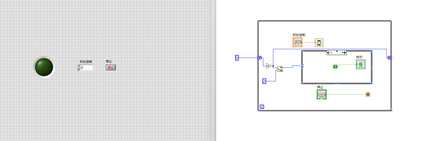【简单练习1】LabVIEW 实现 LED 灯循环定时亮灭，可自由设定时长_labview用状态机循环地控制8个布尔的亮灯数目:每秒多亮一盏灯,等灯全亮,停止程序-CSDN博客