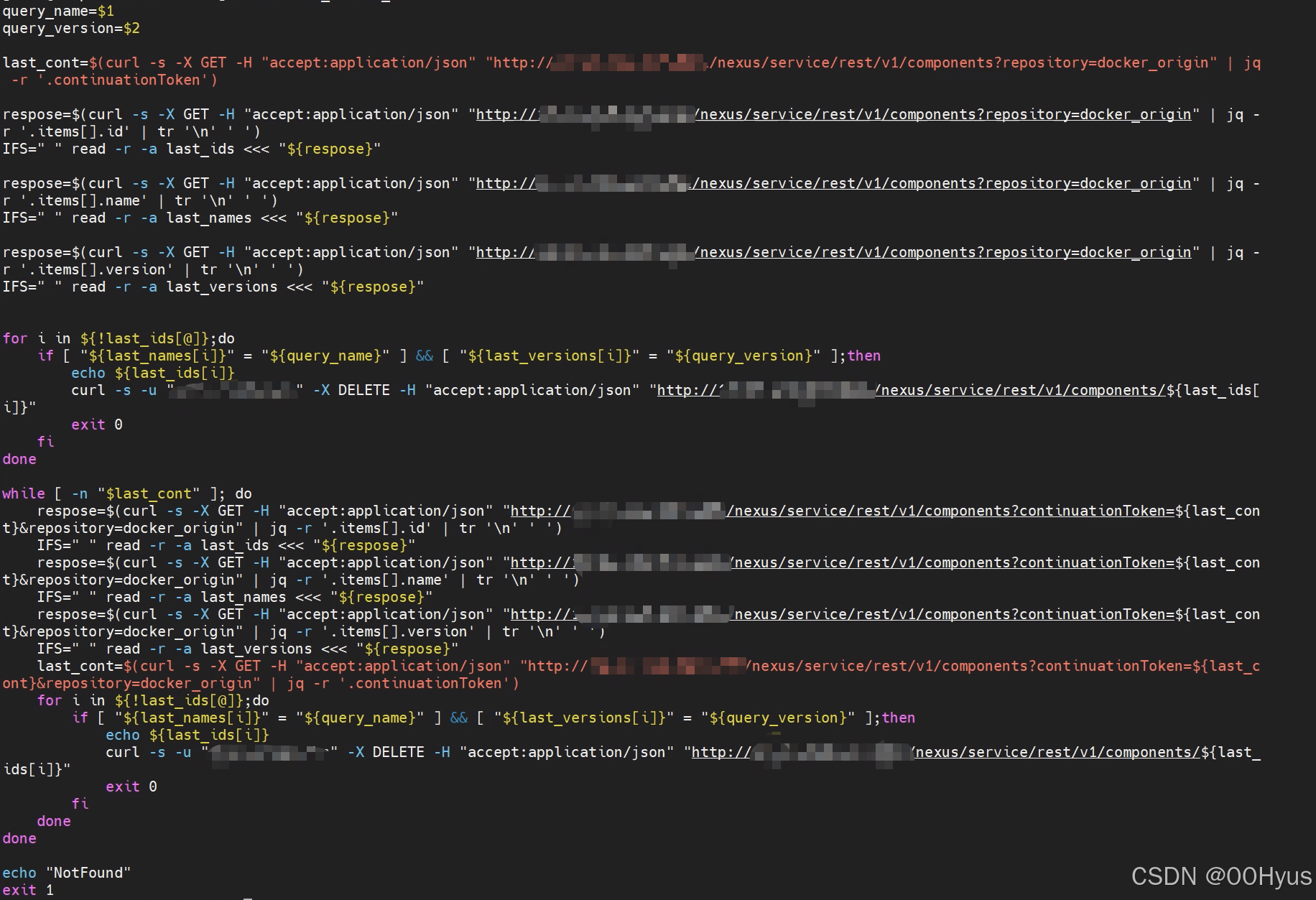 Nexus3 Docker 仓库中通过 v1 API 和 curl 命令查找、删除镜像_nexus curl api接口-CSDN博客