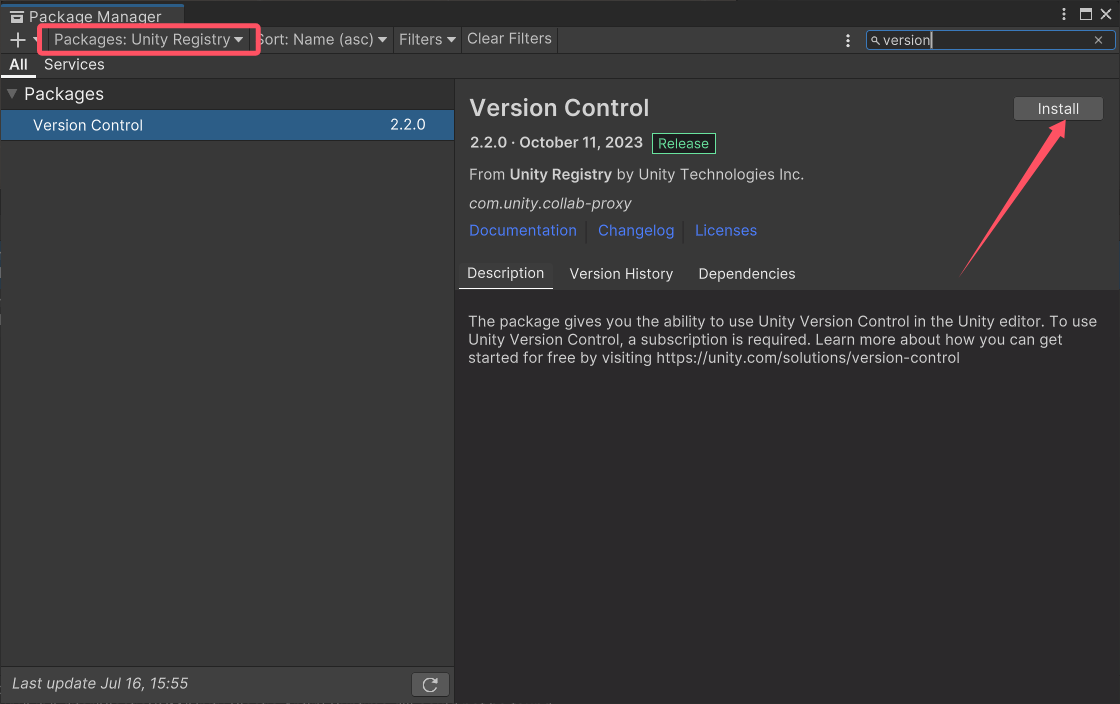 2025.7.16，unity2022.3.20打开报错error CS0006: Metadata file ‘Library/PackageCache/com.unity.collab ...