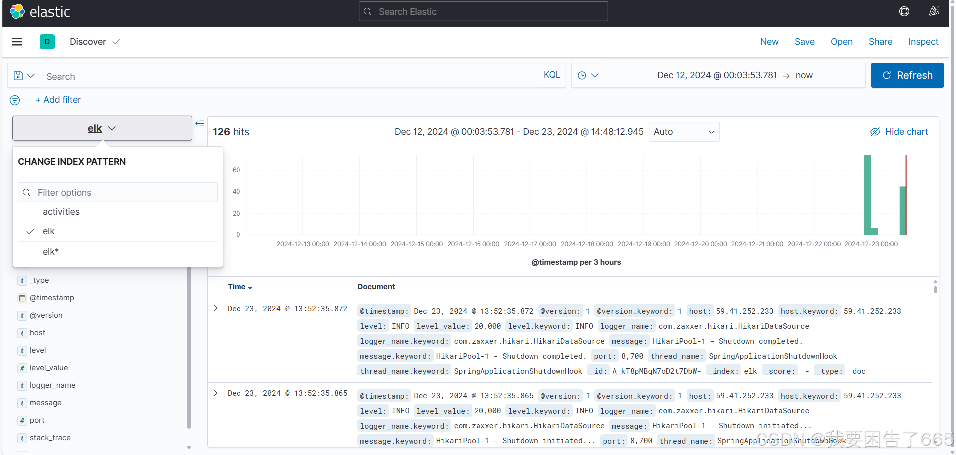 Springboot部署集成ELK日志系统_logstashtcpsocketappender-CSDN博客