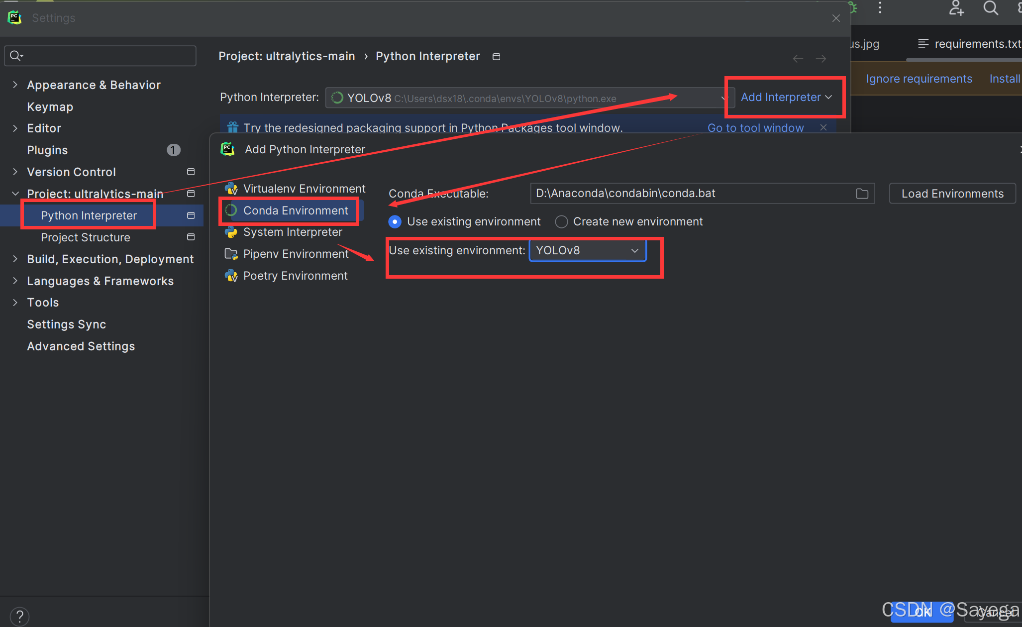 2024小白部署YOLOv8_pycharm安装yolov8-CSDN博客