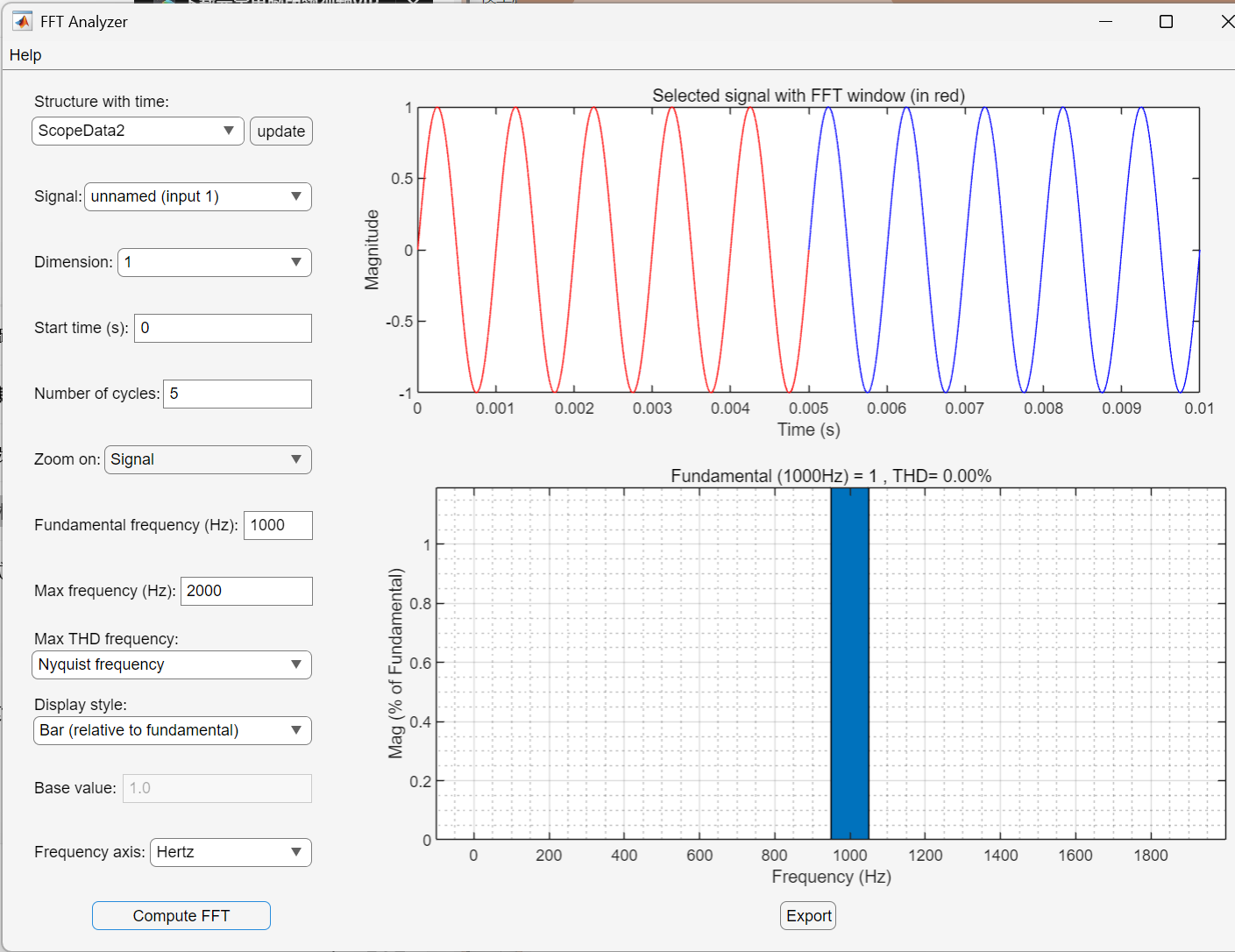 MATLAB2023b版本 FFT Analyzer的使用-CSDN博客
