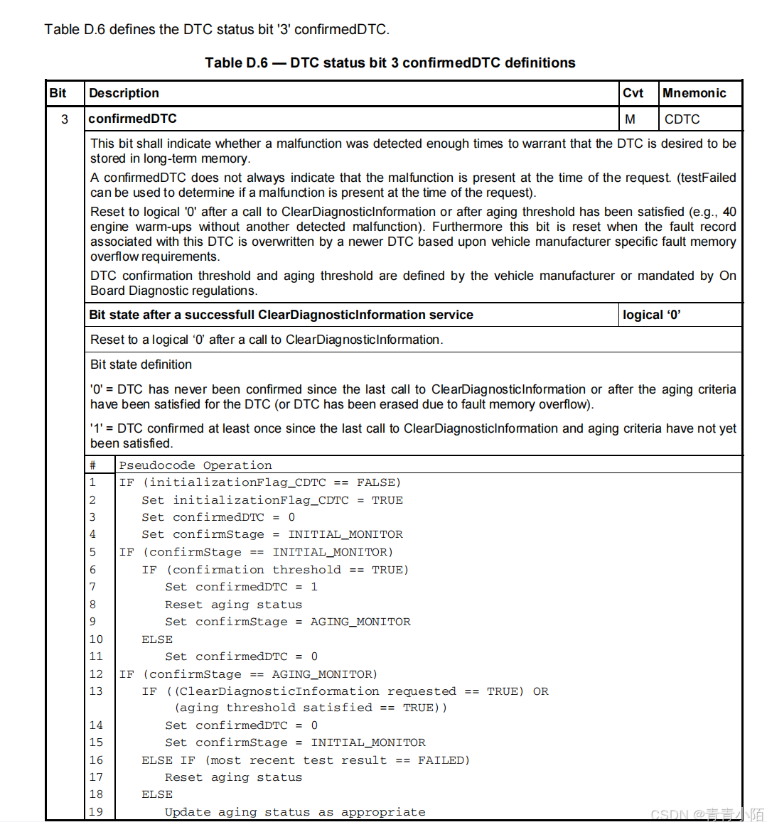【诊断—DTC status bit 详细解析】-CSDN博客