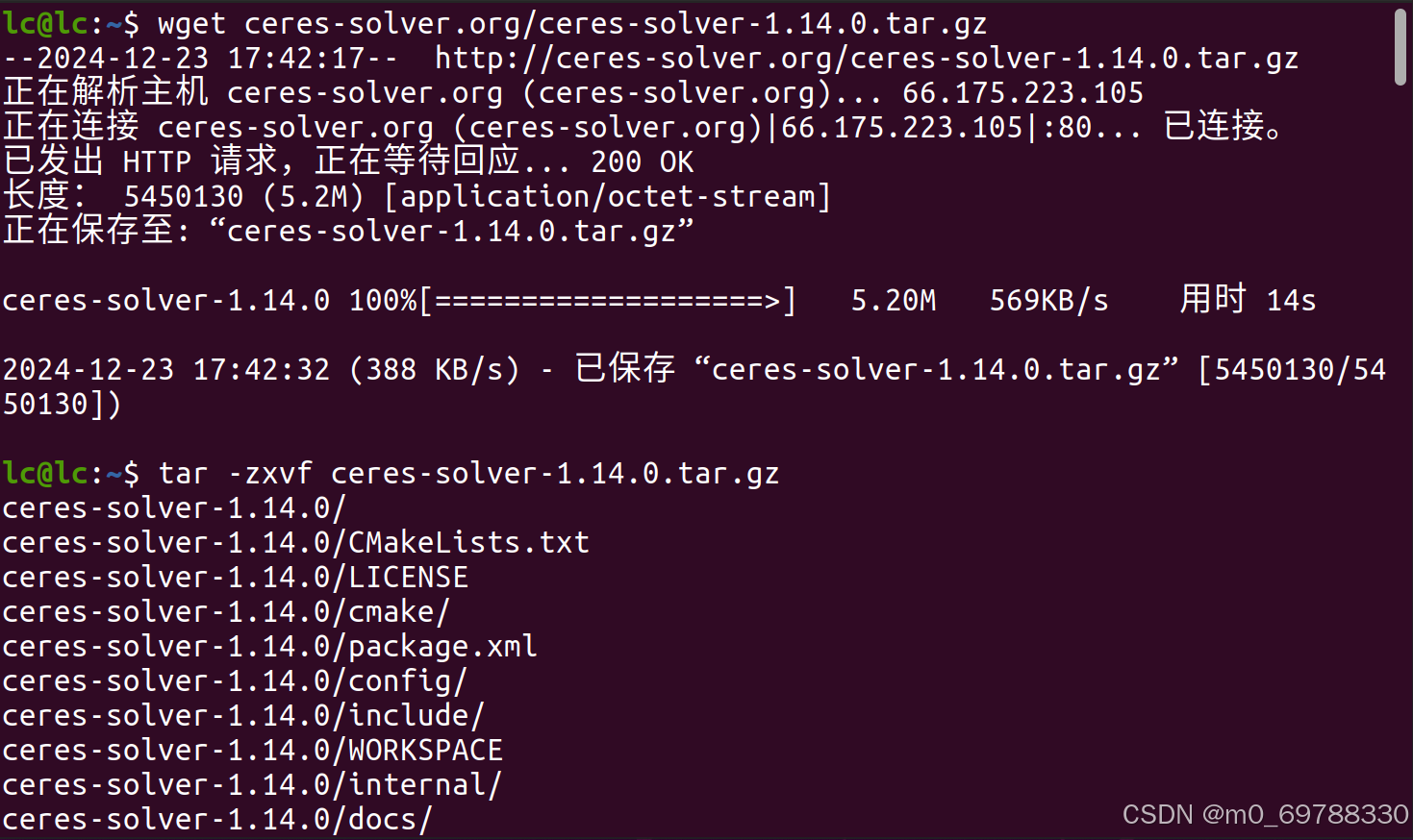 Ubuntu20.04上安装Ceres库_ubuntu安装ceres-CSDN博客