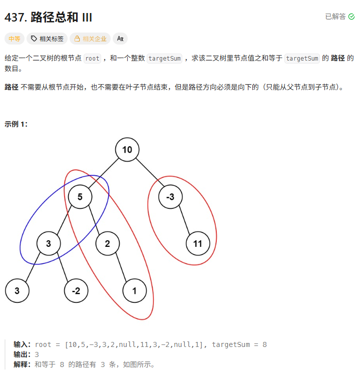 LeetCode:路径总和 III-CSDN博客