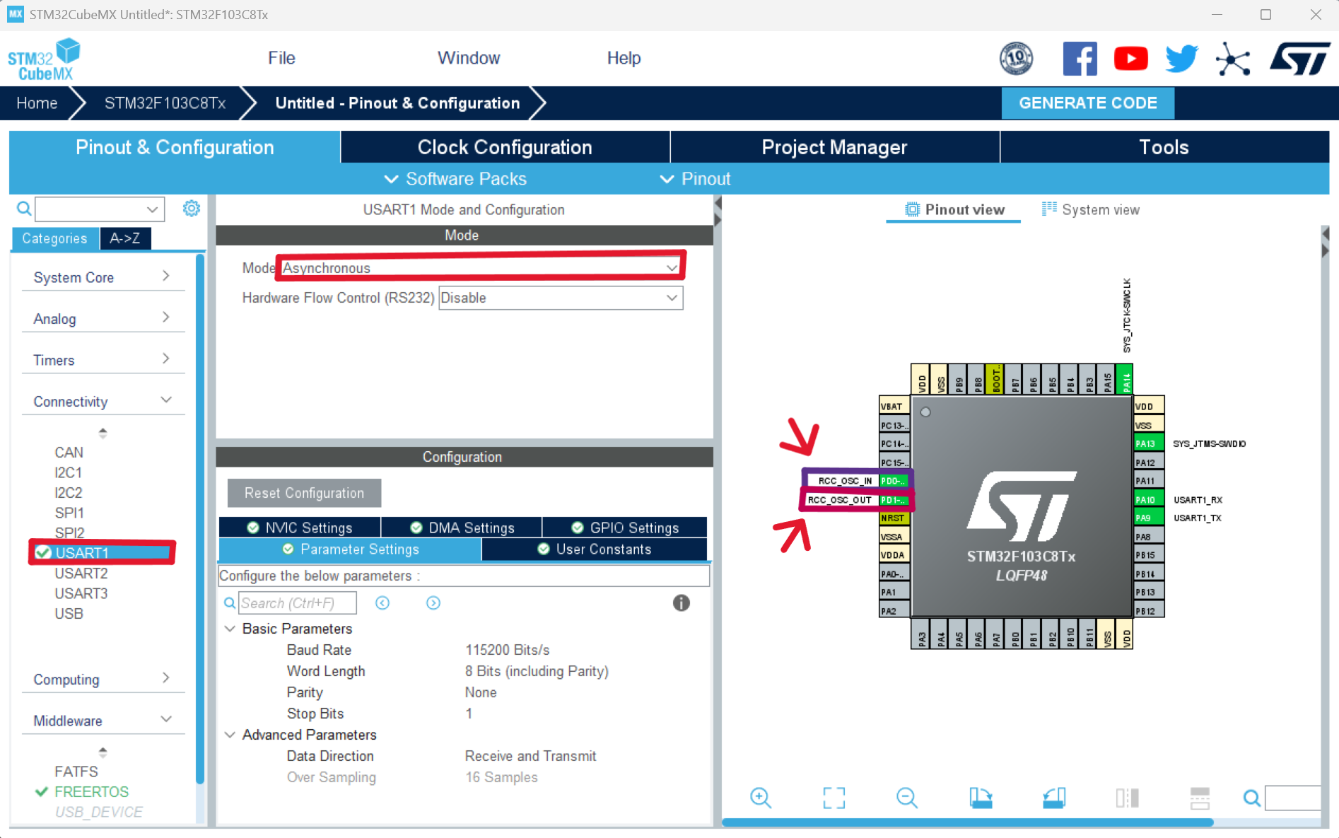 STM32CubeMX 个人创建freeRTOS工程步骤_cubemx怎么直接生成freertos-CSDN博客