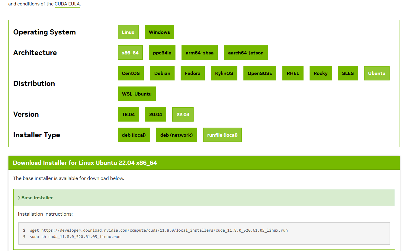 Ubuntu22.4部署及更新cuda11.8与cuda12.1_ubuntu 升级cuda-CSDN博客