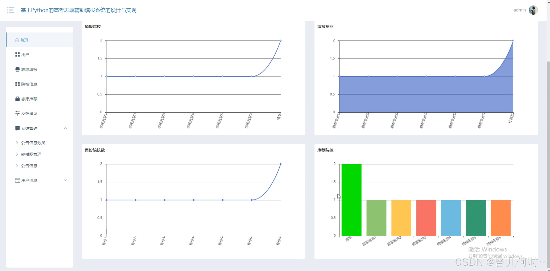 Django基于python的高考志愿辅助填报系统的设计与实现python志愿填报源码 Csdn博客