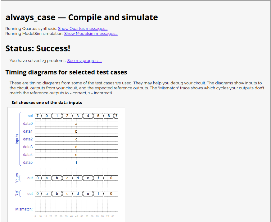 verilog HDLBits刷题“Always case”--始终大小写---case statement_hdlbits中的case statement-CSDN博客