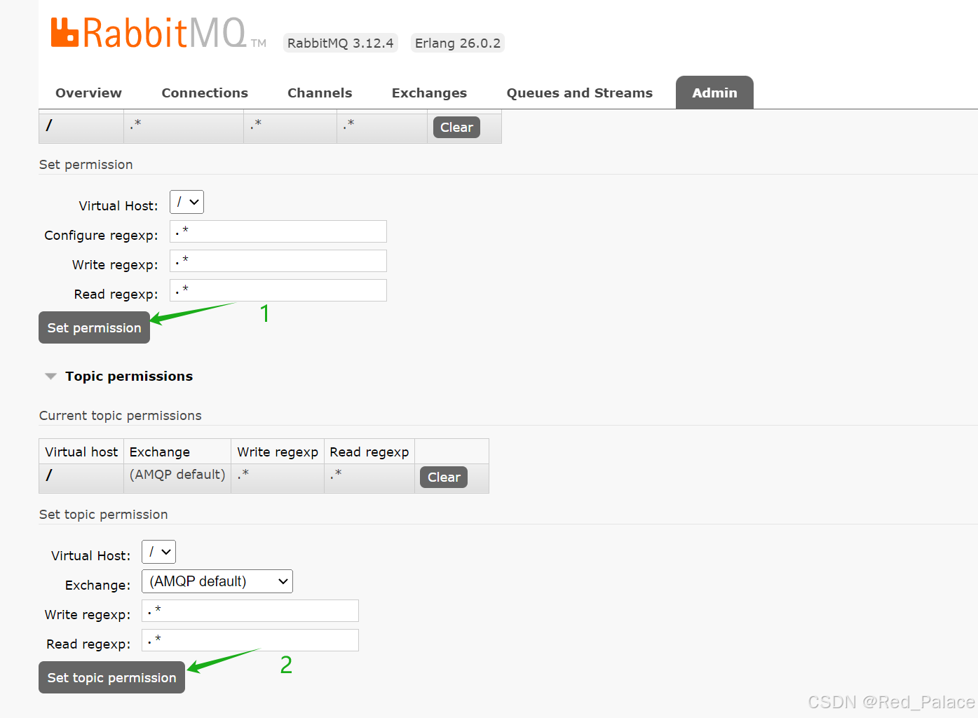 服务器RabbitMQ 安装后创建新用户并设置权限_rabbitmq创建用户授权-CSDN博客