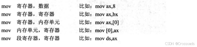 【汇编语言】寄存器（内存访问）（四）—— mov、add、sub指令_sub和add能对段寄存器进行操作吗-CSDN博客