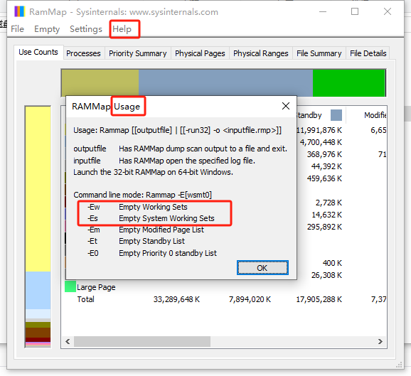 RAMMap：使用微软内存管理工具手动降低物理内存-CSDN博客