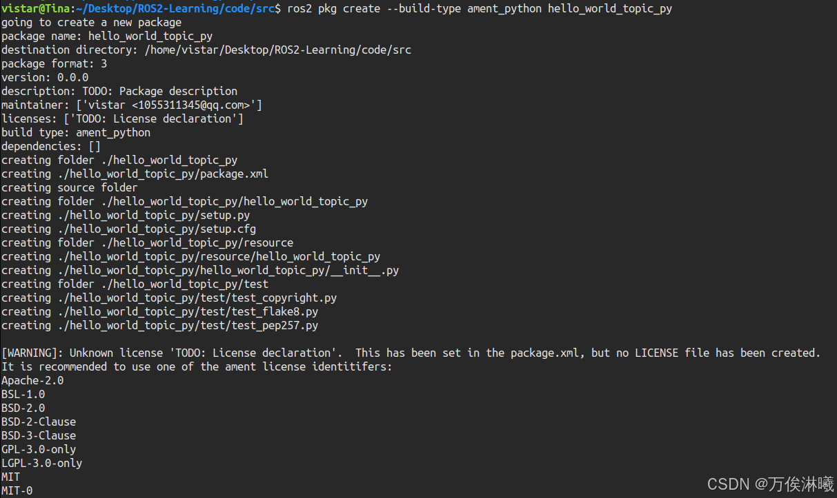 【ROS2】通讯机制Topic Hello World代码示例讲解（Python版）_python ros2-CSDN博客