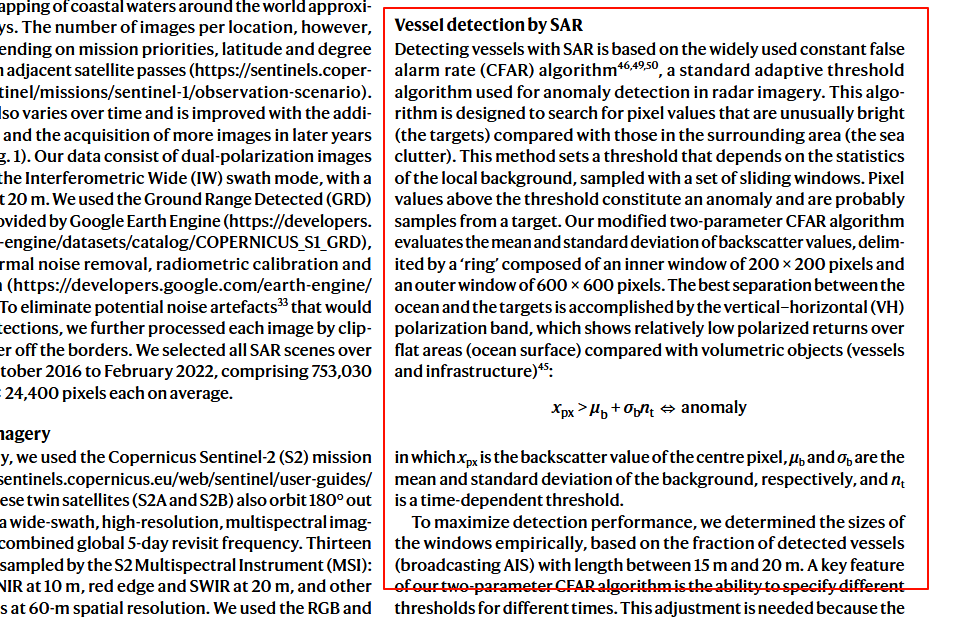 【第二天】利用CFAR实现船舶检测：基于Python和Sentinel-1 SAR数据_哨兵数据l1 cog.safe-CSDN博客