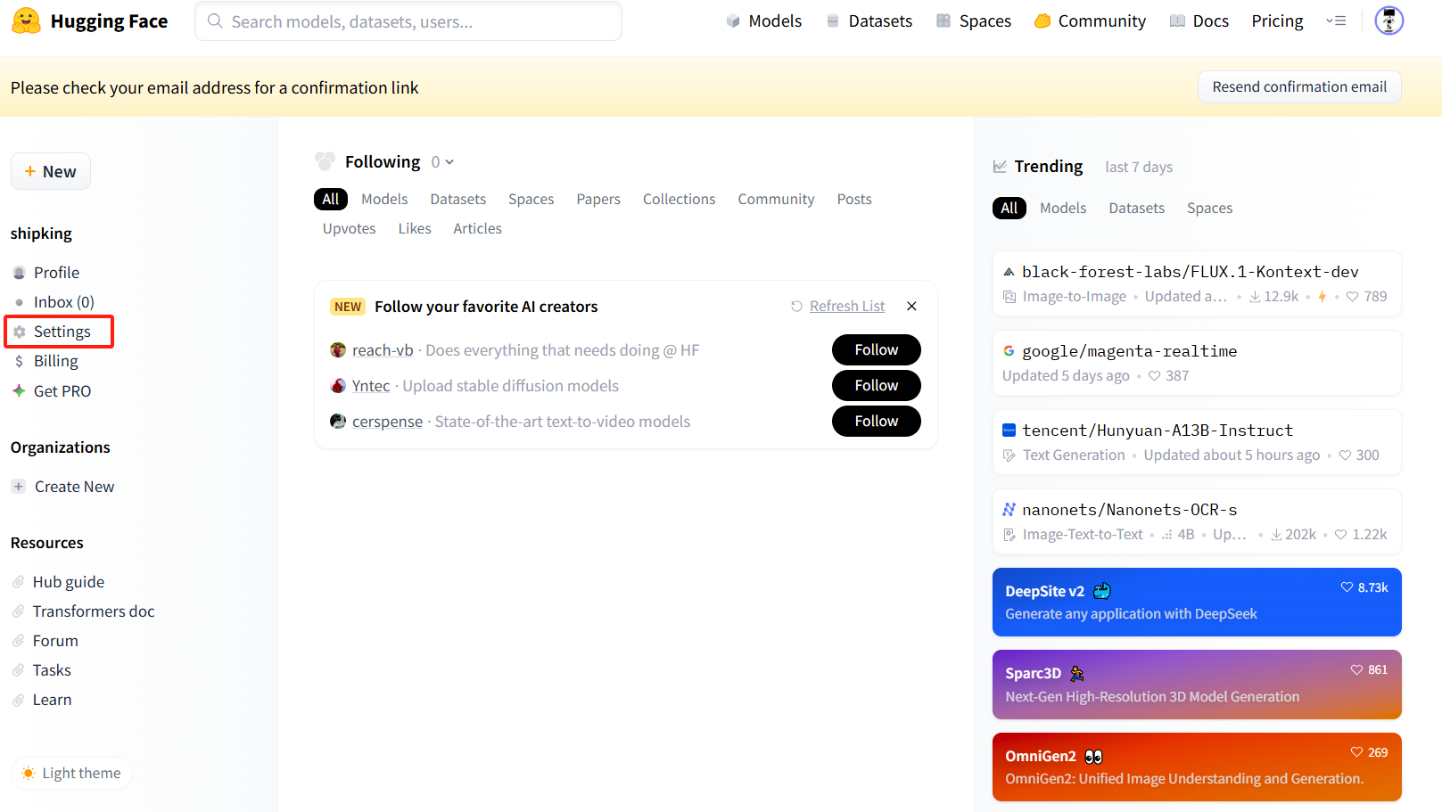 【Hugging Face】API申请 与 用途解析_hugging face inference api-CSDN博客