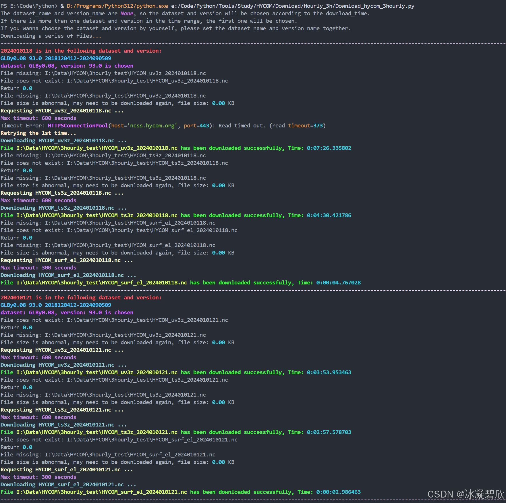 基于Python下载HYCOM-3hourly数据（至简2行代码）_hycom数据下载-CSDN博客