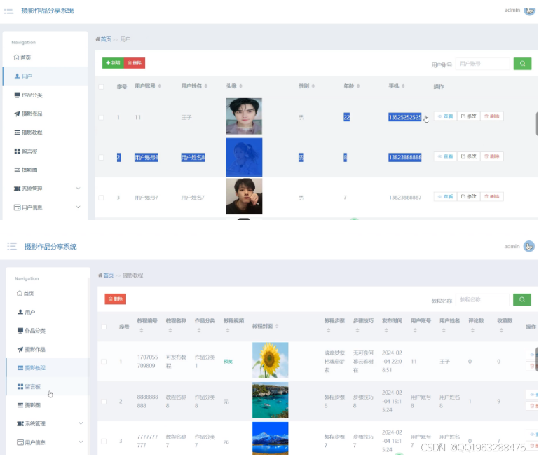 Vue+javaweb+Python+nodejs摄影作品分享系统+数据可视化大屏Django+flask+springboot_摄影投稿系统源码-CSDN博客