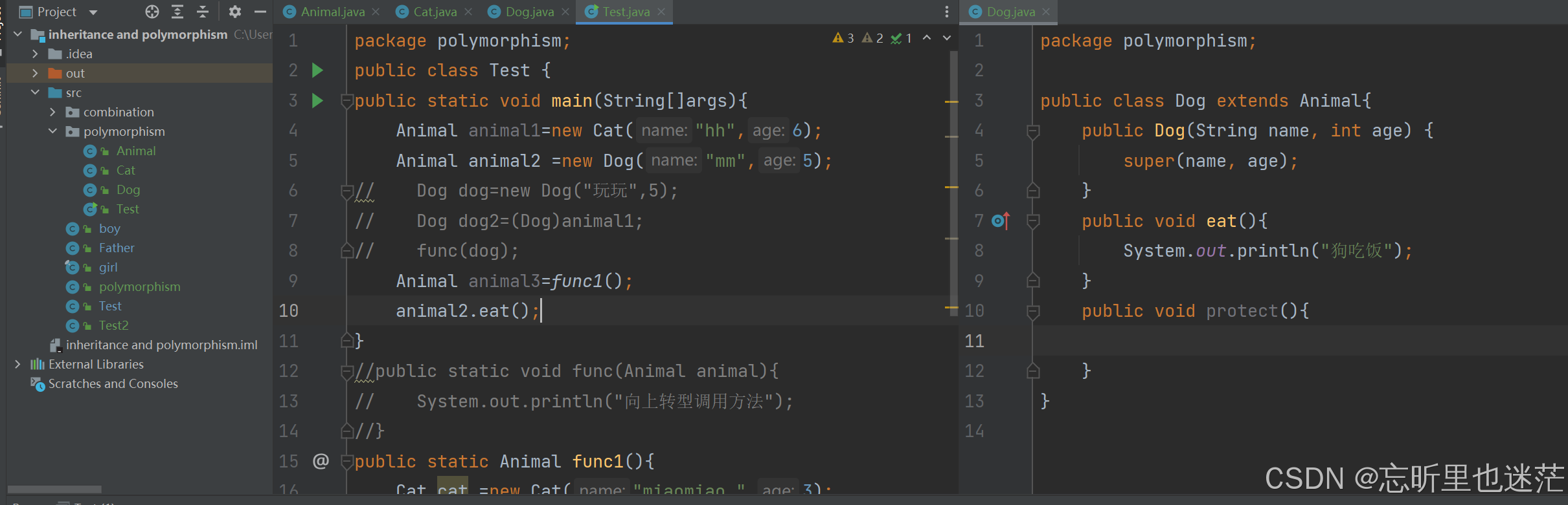 inheritance（继承）and polymorphism（多态）-CSDN博客