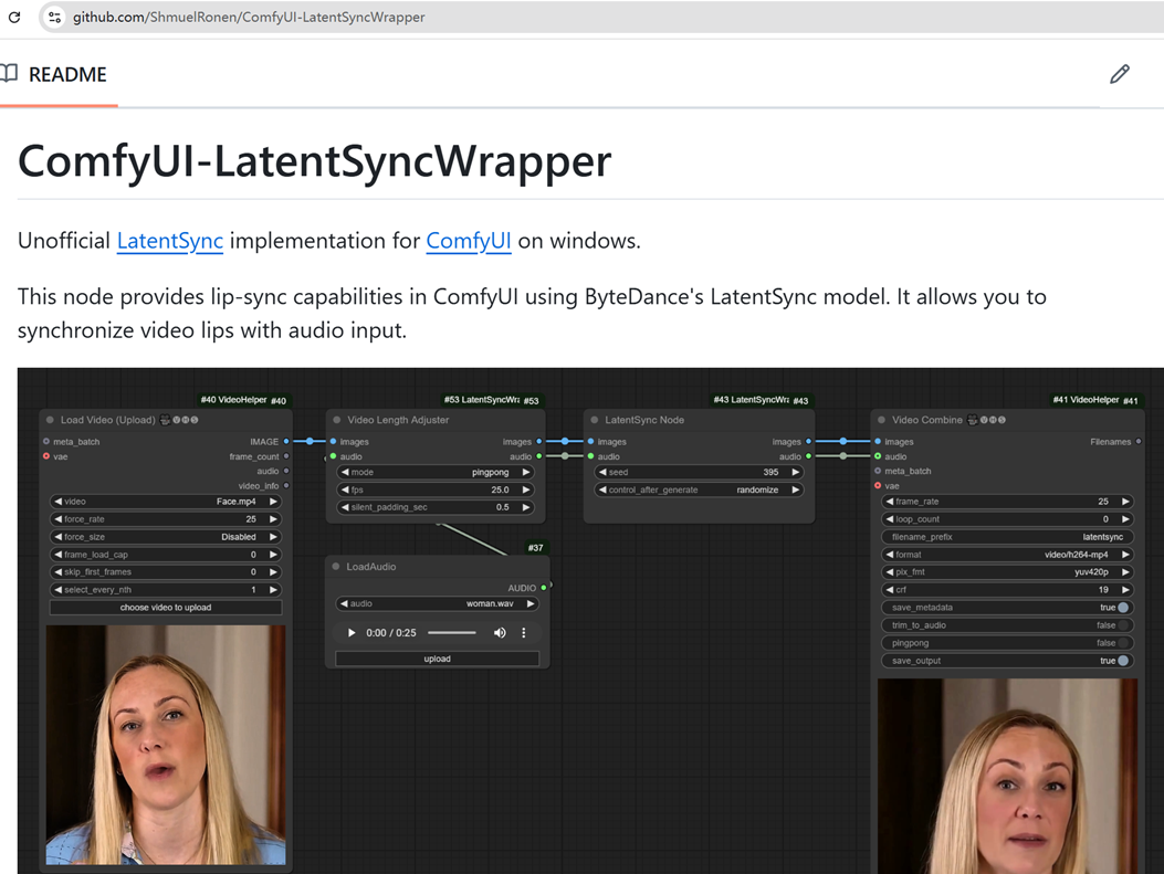 【ComfyUI专栏】ComfyUI 数字人方案-ComfyUI-LatentSync-CSDN博客