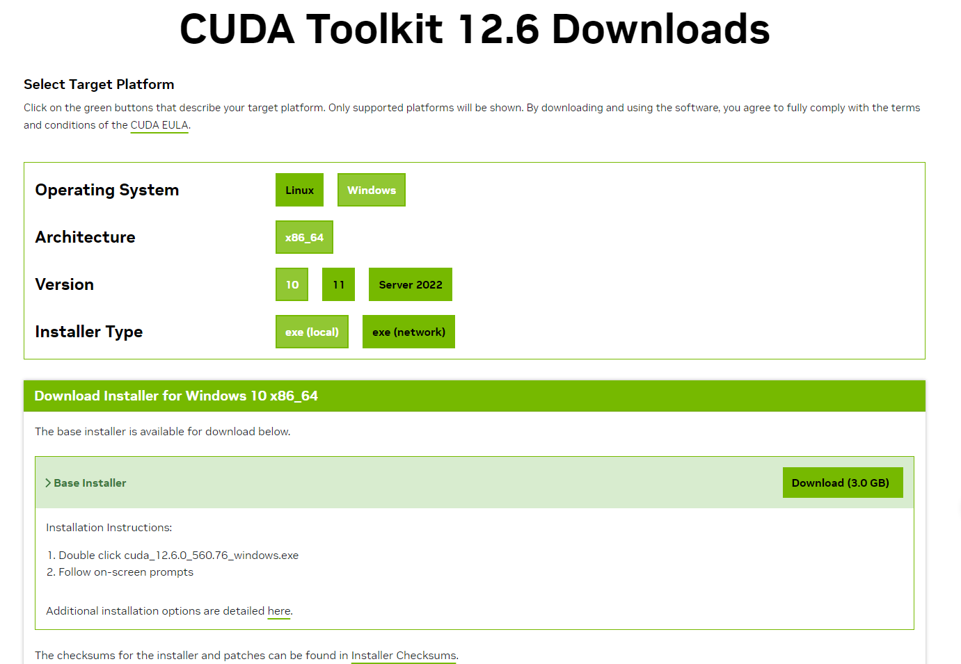 windows_安装CUDA和cuDNN_cuda 12.6.65-CSDN博客