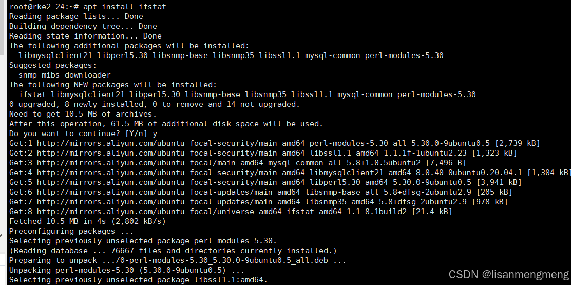 ifstat 命令介绍和使用案例-CSDN博客