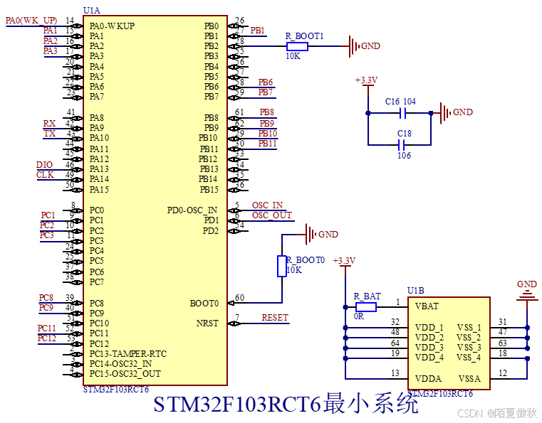 STM32单片机芯片与内部83 最小系统 启动配置 时钟配置 复位配置 供电与滤波 其他IO分配_stm32 启动配置-CSDN博客