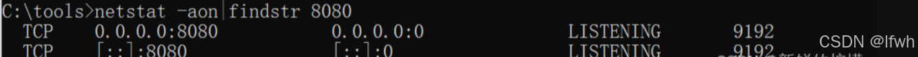 Win10系统，8080端口被占用怎么解决，并结束释放8080端口_netstat -ano | findstr-CSDN博客