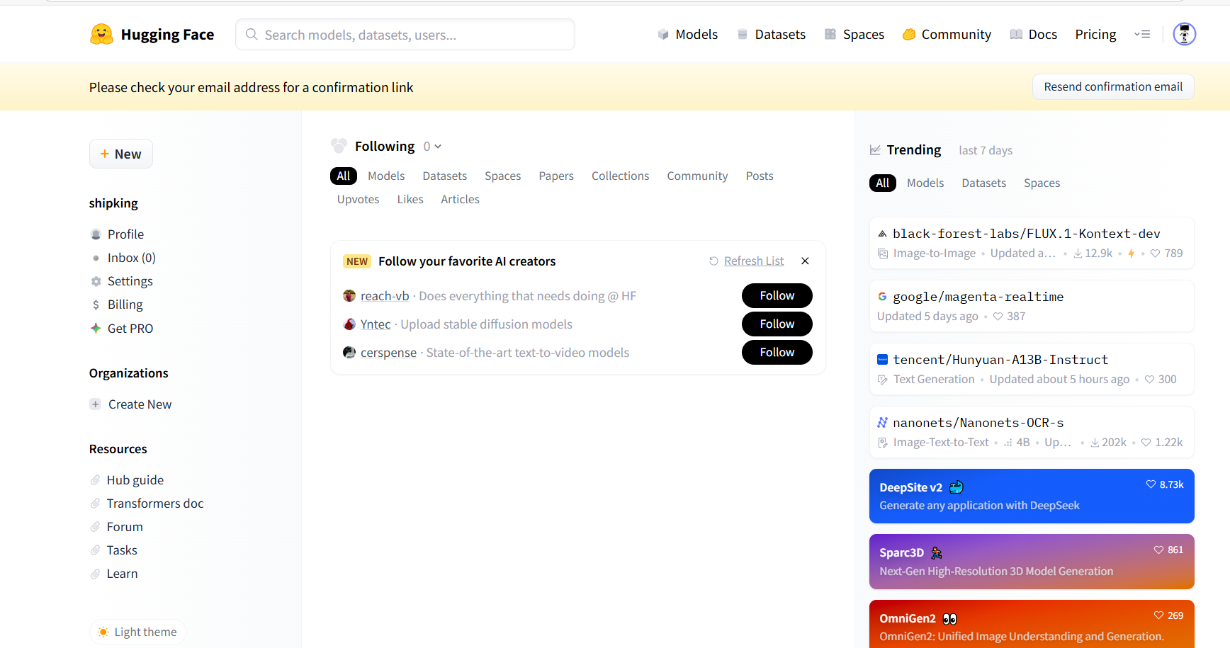 【Hugging Face】API申请 与 用途解析_hugging face inference api-CSDN博客
