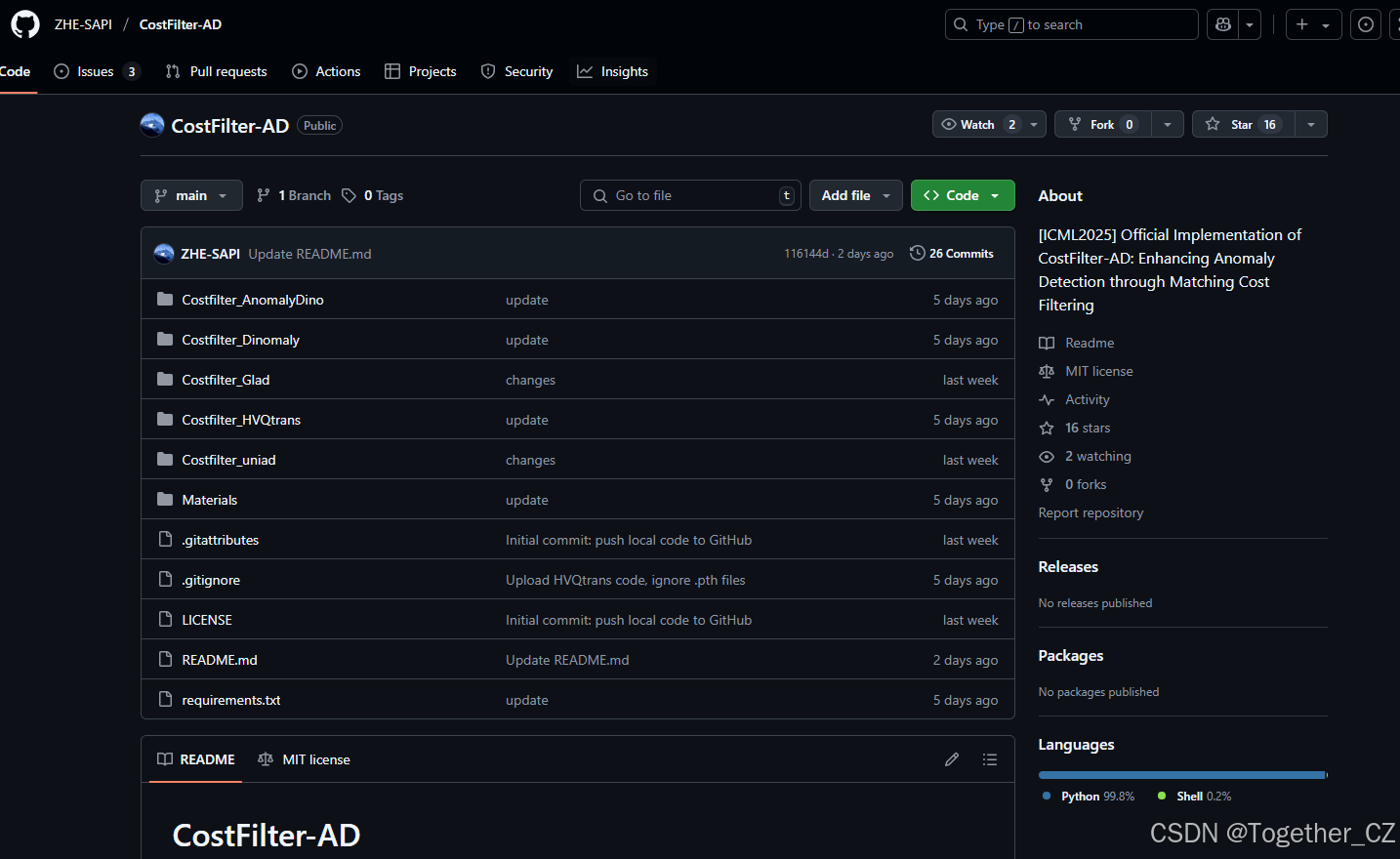 CostFilter-AD: Enhancing Anomaly Detection through Matching Cost Filtering——通过匹配代价滤波增强异常检测-CSDN博客