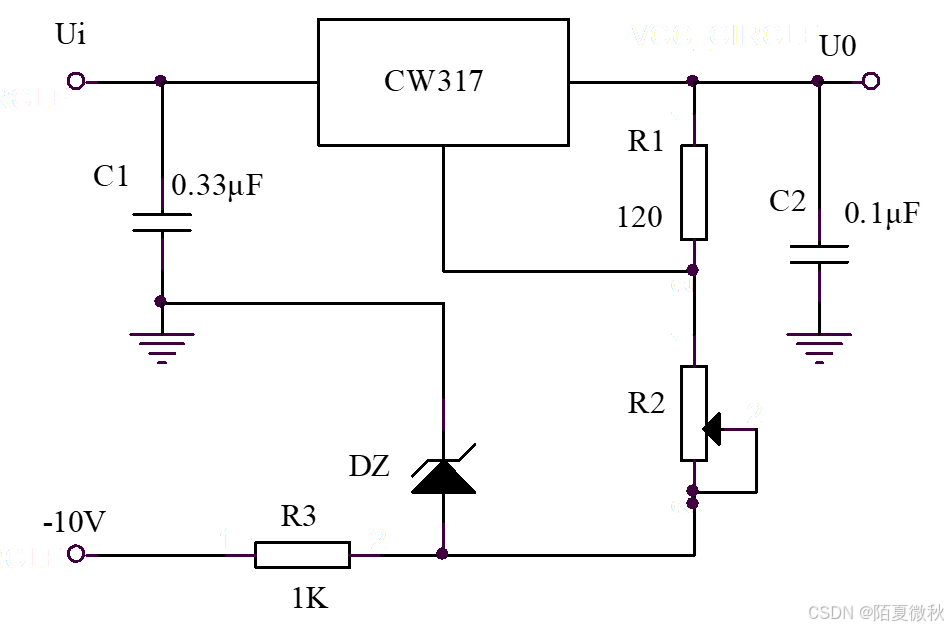 电源基础02 线性稳压器、直流稳压电源、78xx、79xx、LM317三端固定、可调；输入输出保护、恒流源等_线性稳压电路-CSDN博客