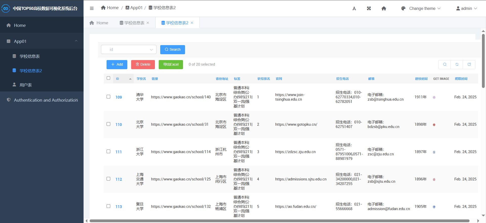 基于Python django的中国高校TOP50数据采集与分析及可视化系统【095】-CSDN博客