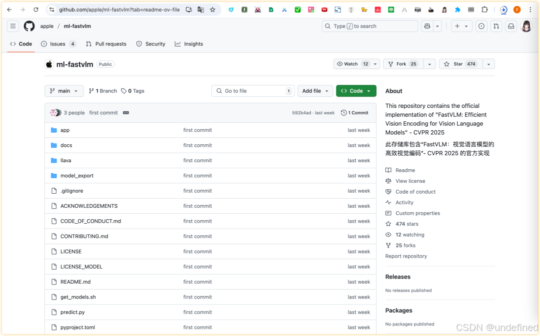 超酷！苹果最新开源【摄像头实时视觉识别AI】，fastvlm视觉模型真机实测-CSDN博客