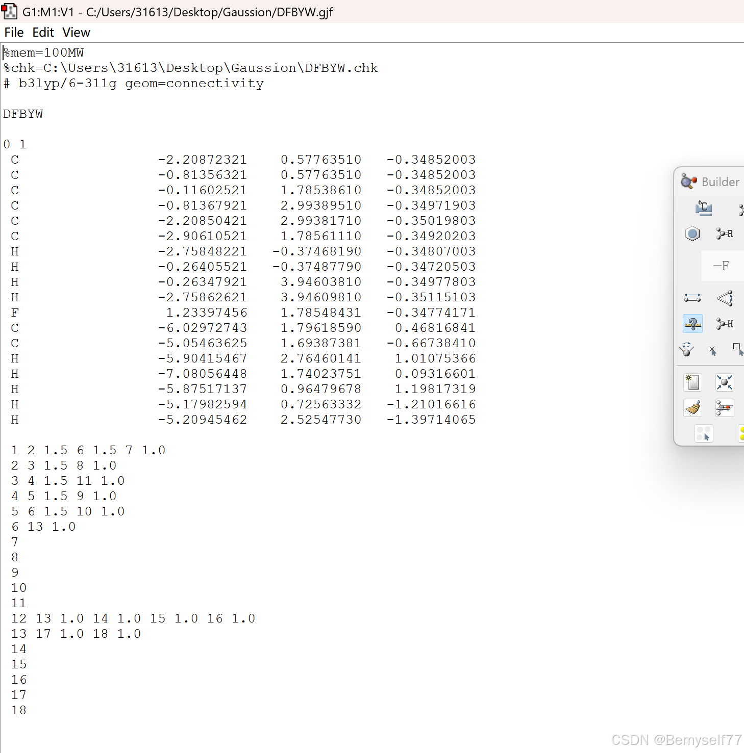 Gaussian入门学习笔记( 2.如何递交计算工作/如何构造gaussian的输入文件)_gaussian无机晶体计算时悬挂键应该如何处理-CSDN博客