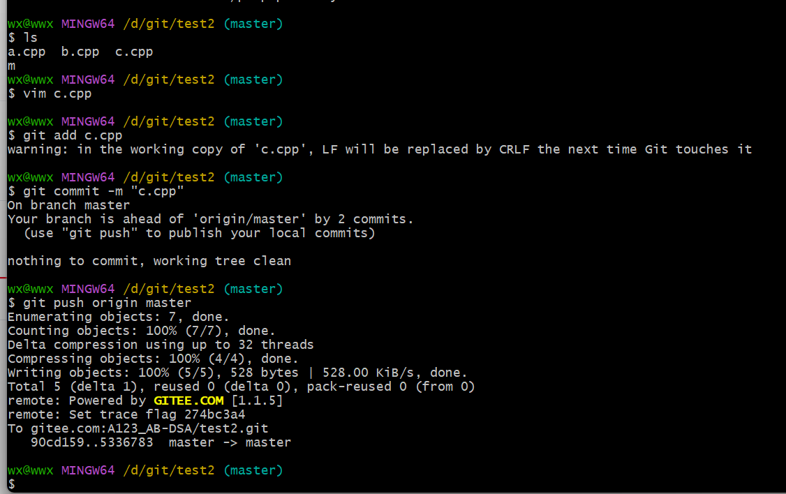 实验二：使用Gitee平台、搭建git托管仓库 + CI流水线_gitee网页托管-CSDN博客