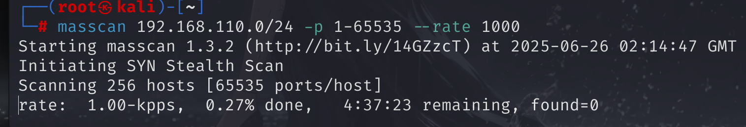 Masscan工具介绍和使用教程-CSDN博客