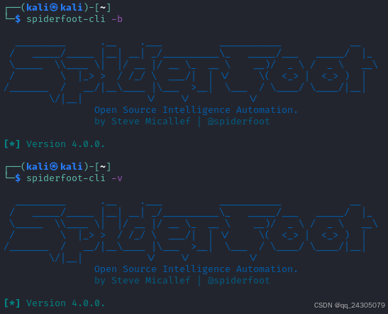 SpiderFoot：一款强大的开源OSINT神器！全参数详解教程！Kali Linux 教程！-CSDN博客