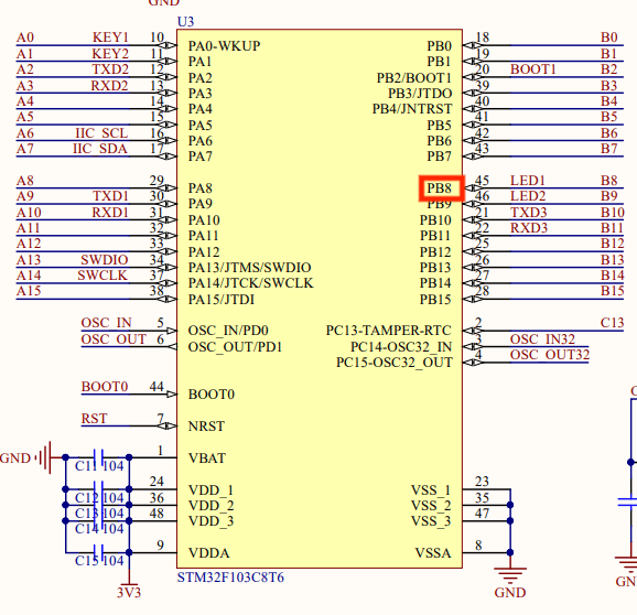 学习HAL库STM32F103C8T6（定时器、定时器中断控制led、输出比较原理、PWM、呼吸灯实验）_hal库的定时器函数有-CSDN博客