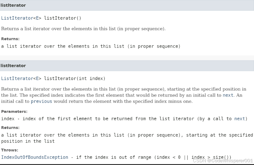 Iterator和ListIterator有什么区别-CSDN博客