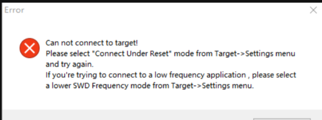 STM32下载程序出现stlink连接错误，Error: Flash Download failed - Target DLL has ...