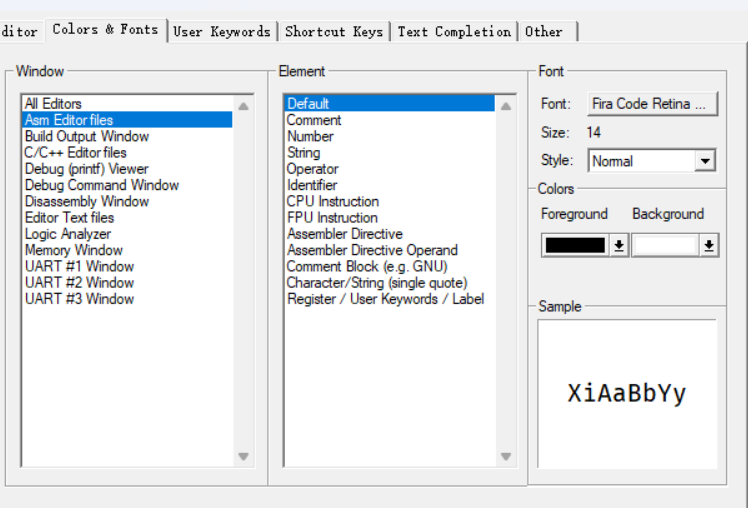 keil主题设置——针对主题更换和GB2312字体无法修改_keil修改字体-CSDN博客