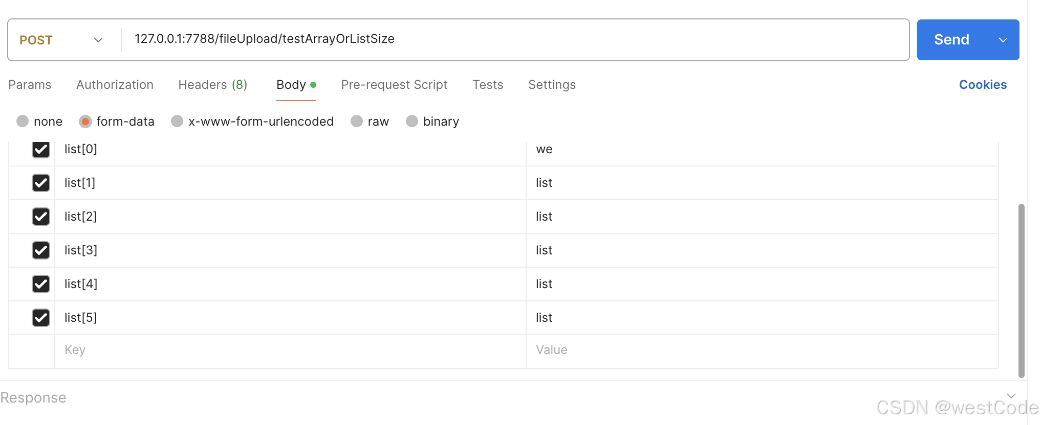 接口入参List或Array[]属性值过长报错IndexOutOfBoundsException_js数组传参元素1000,传到后端报错,invalid array index in ...