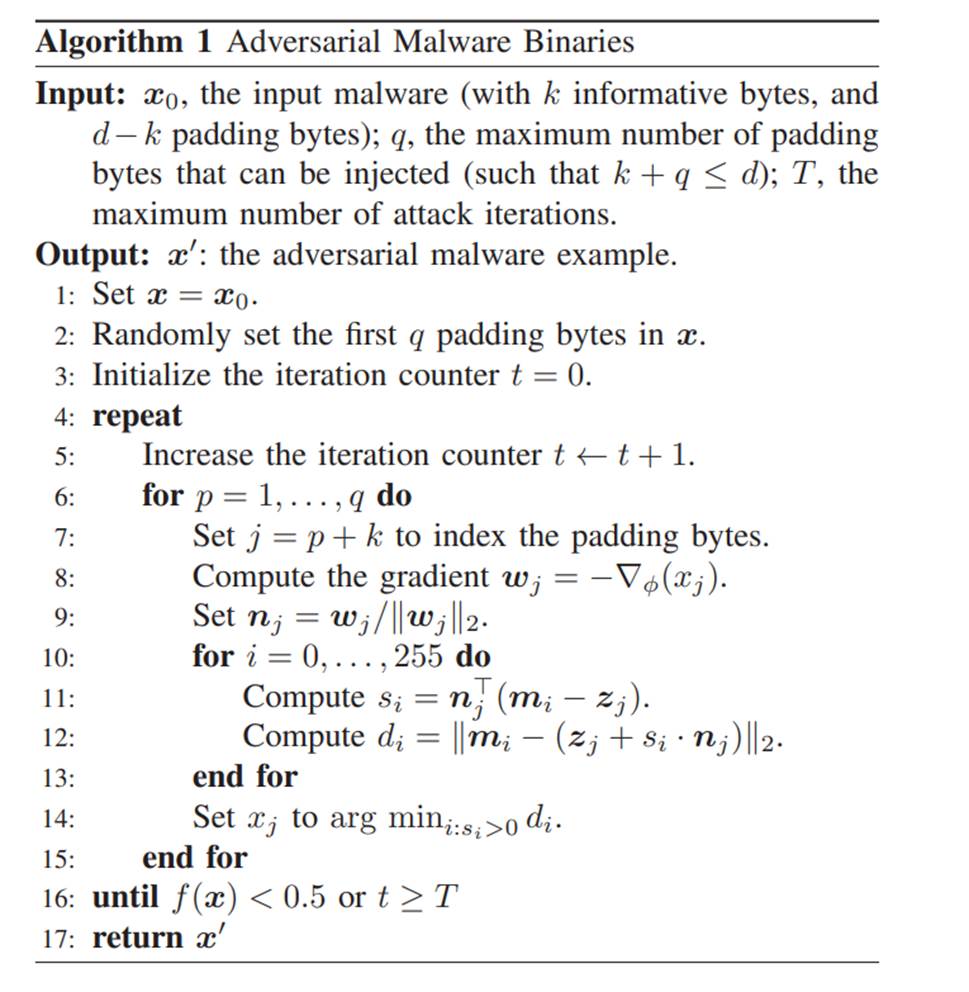 Adversarial Malware Binaries: Evading Deep Learning for Malware Detection in Executables论文分享-CSDN博客