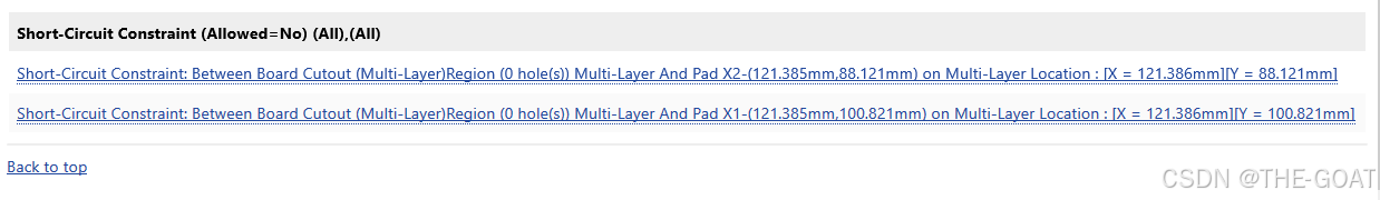 AD 报错Short-Circuit Constraint(Allowed=No)(Al),(Al)Short-Circuit Constraint: Between Board Cutout ...