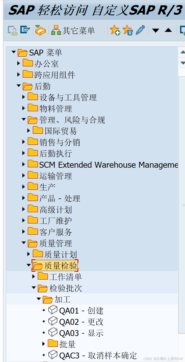 01 SAP QM Inspection Lot(检验批概览)_sap inspection lot-CSDN博客