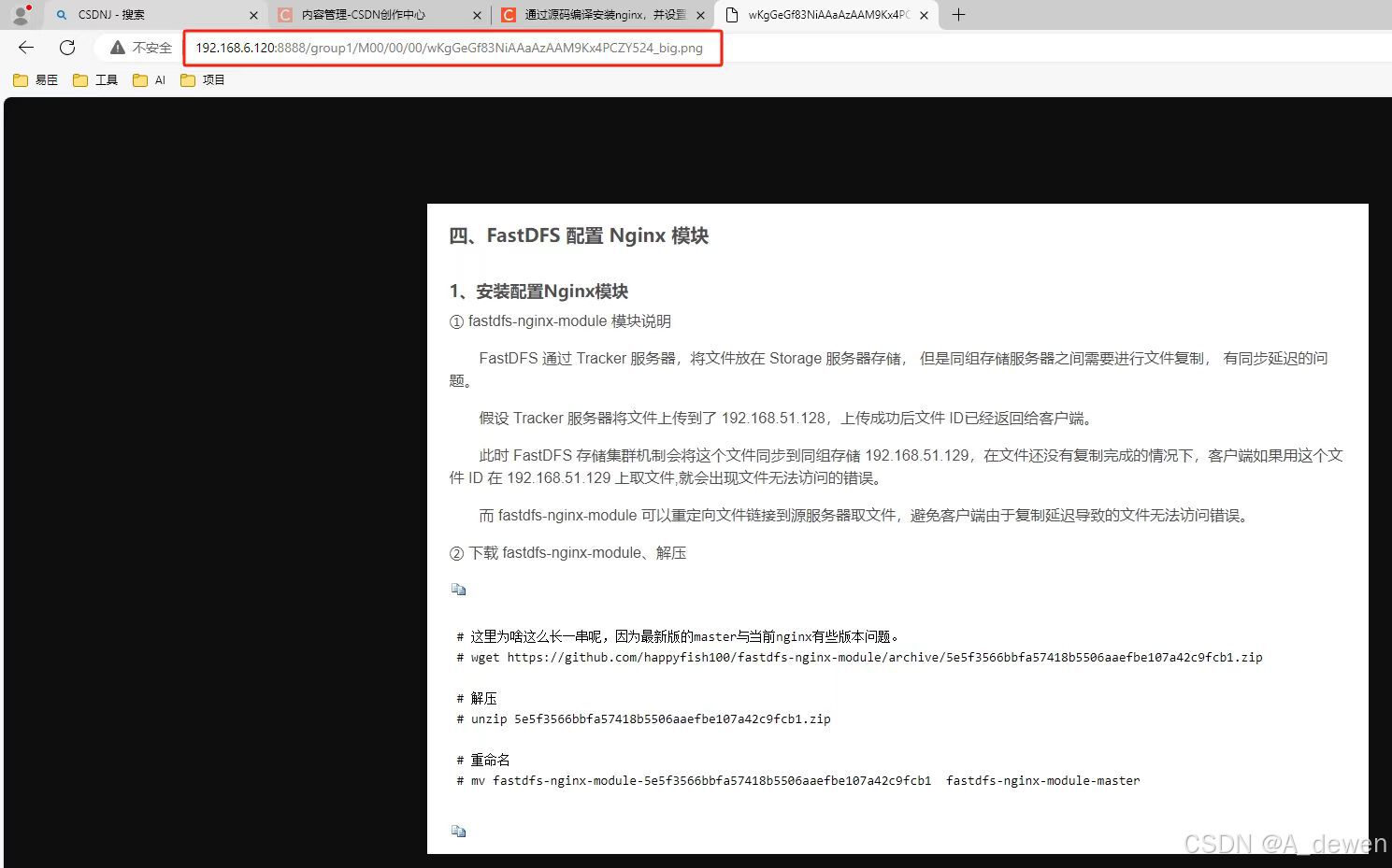 《Linux系统下FastDFS分布式存储与Nginx整合部署全流程详解》-CSDN博客