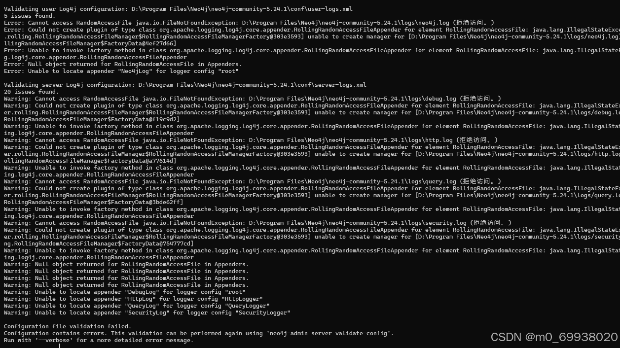 检测neo4j配置成功与否报错无法访问怎么解决？_py4j.protocol.py4jjavaerror: an error occurred whi-CSDN博客