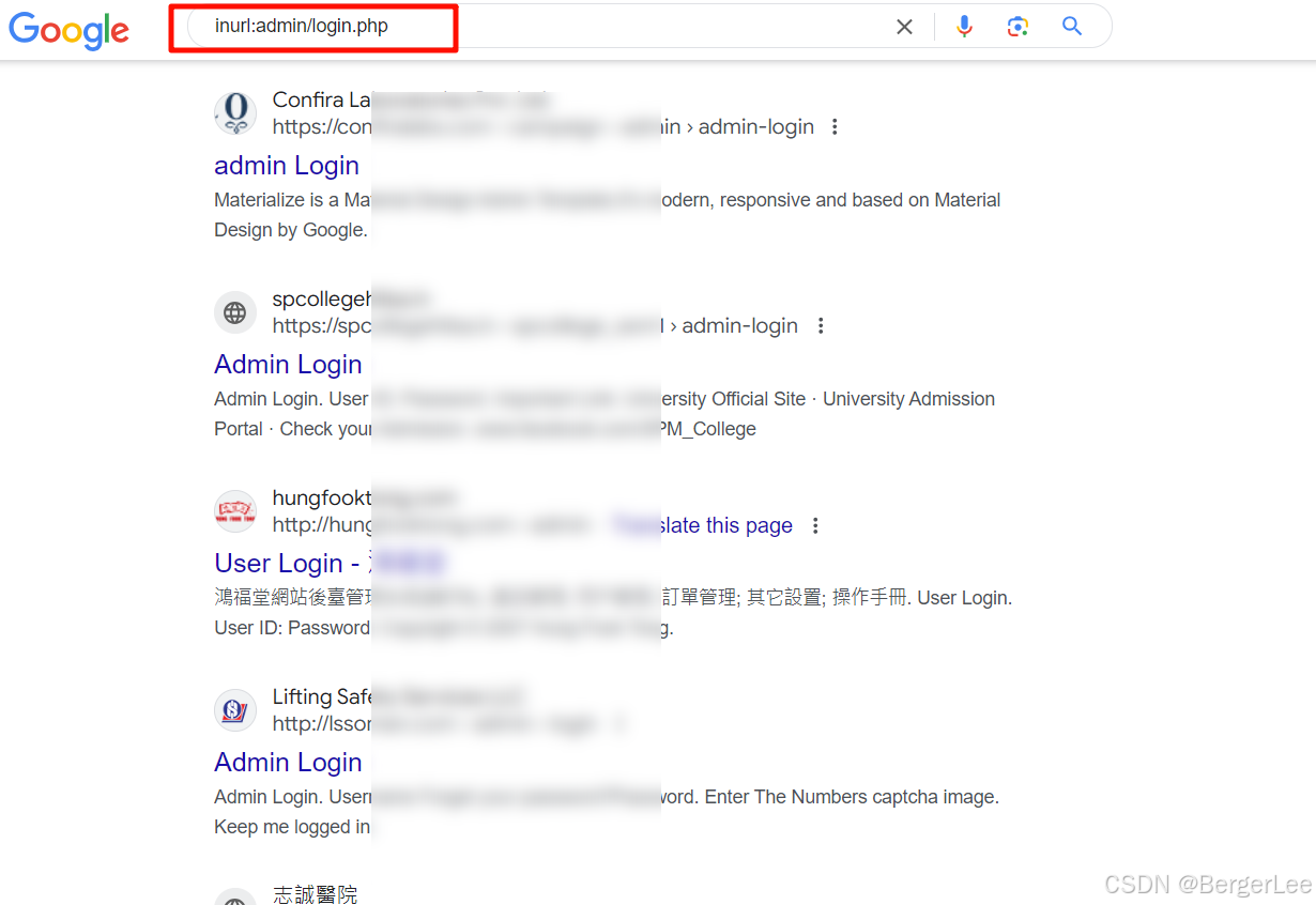 Google Hacking语法整理-CSDN博客