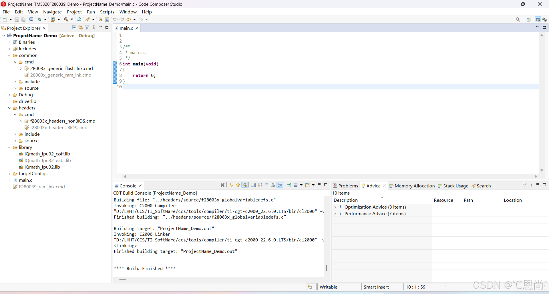 TMS320F280039系列文章之第一章 新建工程_280039新建工程-CSDN博客